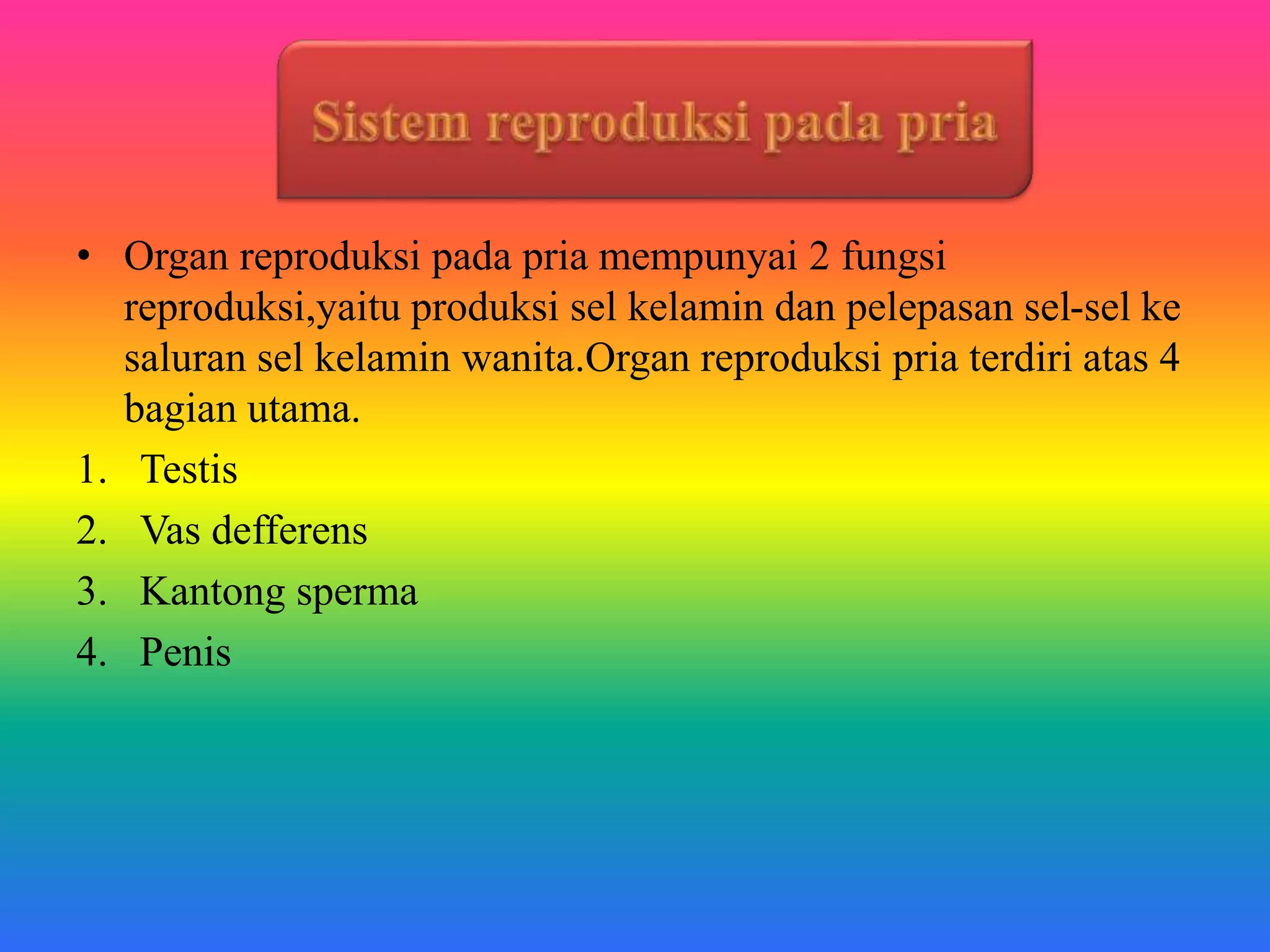 Sistem Reproduksi Manusia | PPTX