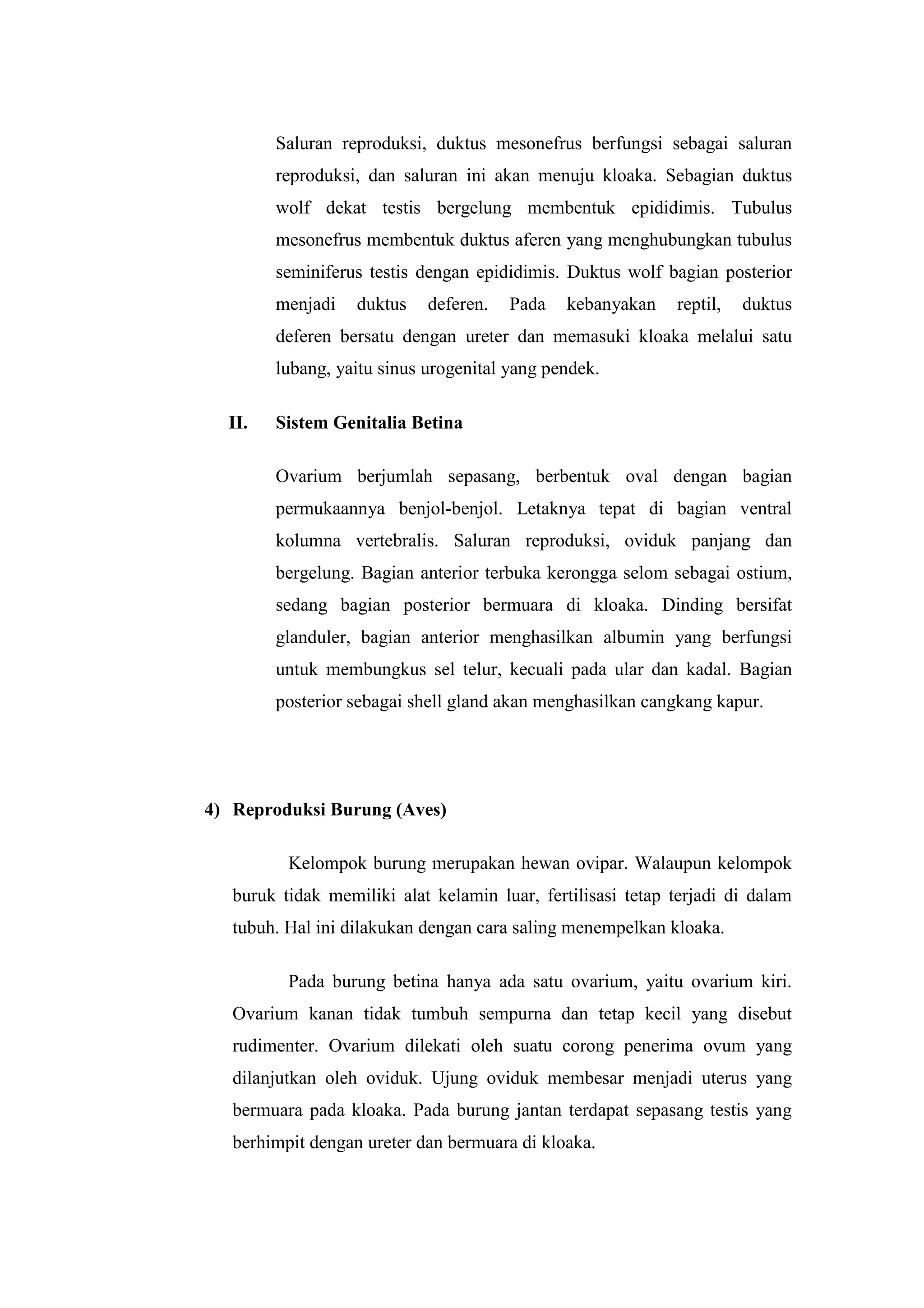 Reproduksi pada hewan vertebrata | PDF