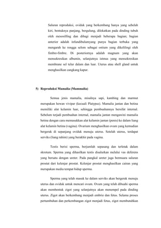 Reproduksi pada hewan vertebrata | PDF