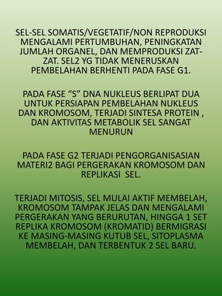 Reproduksi sel | PPTX