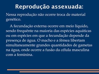 Reprodução dos animais | ODP