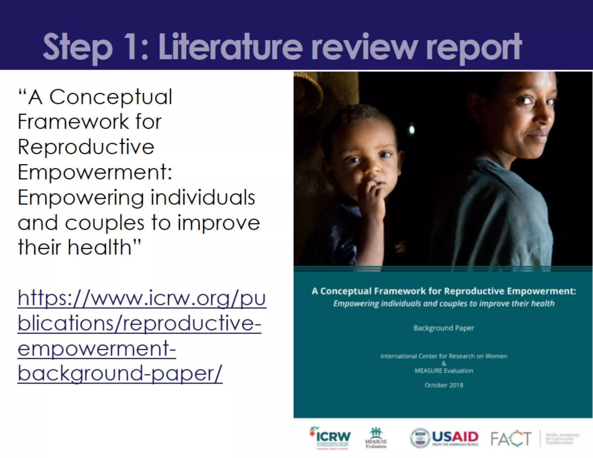 Development And Validation Of A Reproductive Empowerment Scale Ppt