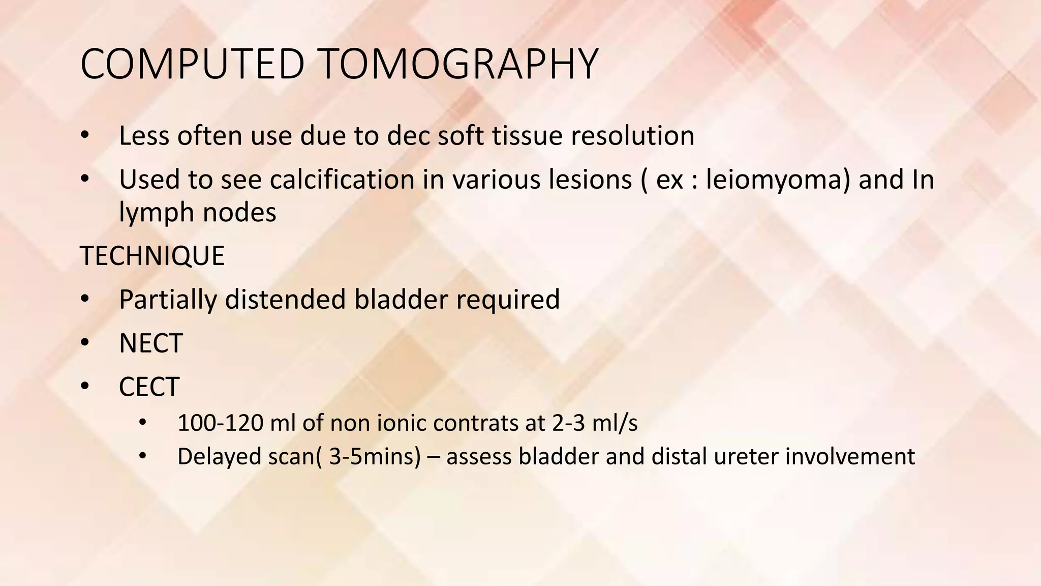Imaging of female reproductive system RV | PPTX