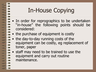 Reprographics Mm V2 | PPT