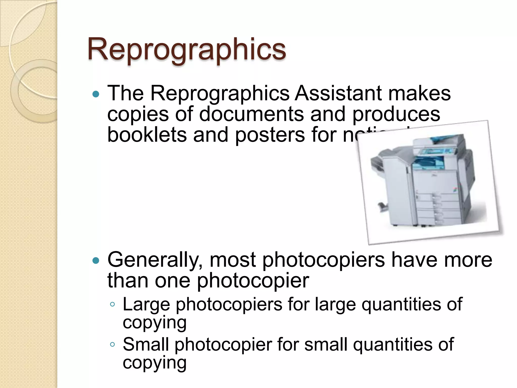 Reprographics powerpoint | PPT