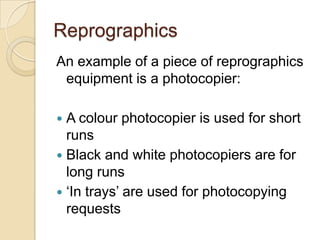 Reprographics powerpoint | PPT