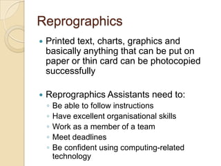 Reprographics powerpoint | PPT