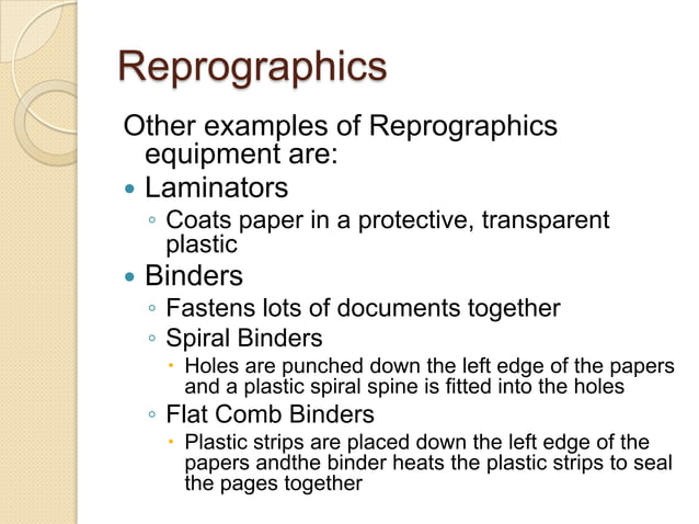 Reprographics powerpoint | PPT