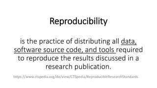Reproducible research: practice | PPT