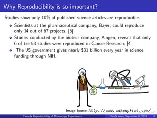 Towards Reproducibility of Microscopy Experiments | PDF
