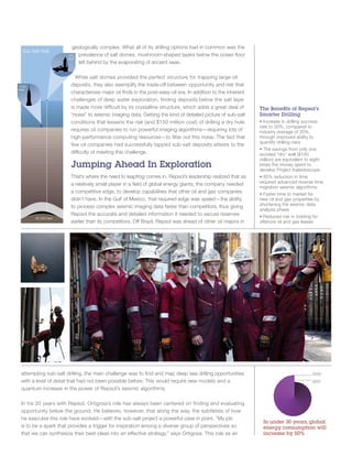 Repsol: Discovering the Benefits of Smarter Oil and Gas Exploration | PDF