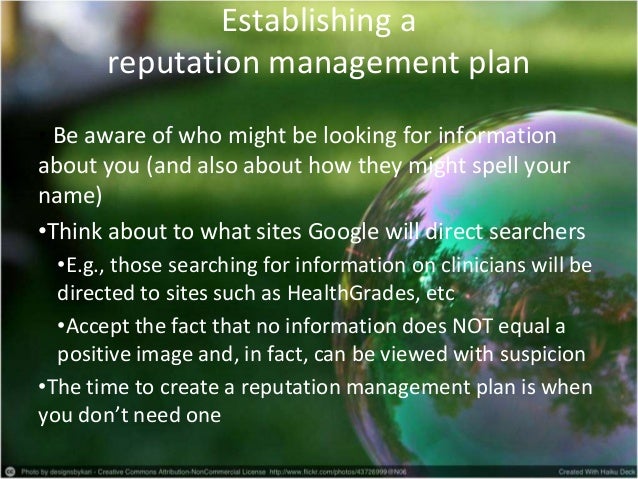 The Reputation Economy