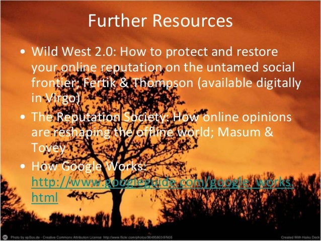 The Reputation Economy