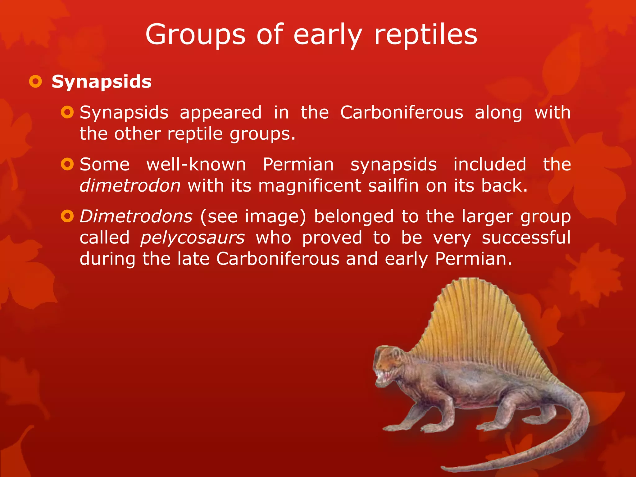 Early Reptiles : Dinosaurs | PPTX | Reptiles | Pets