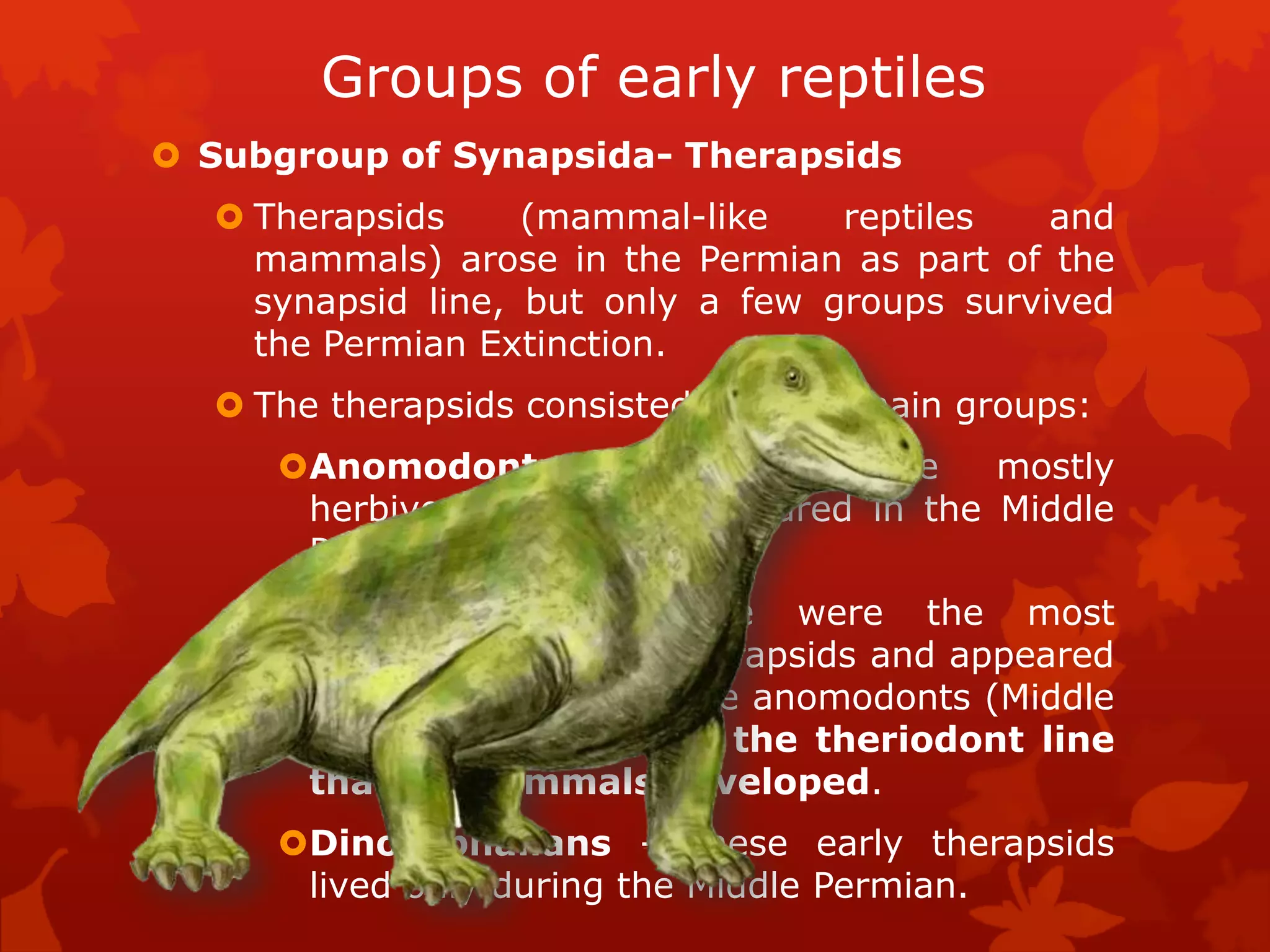 Early Reptiles : Dinosaurs | PPT