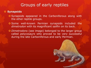 Early Reptiles : Dinosaurs | PPTX | Reptiles | Pets