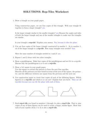 Rep tiles | PDF