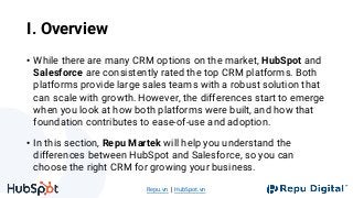 Comparison HubSpot & Salesforce-So sánh 2022 | PDF
