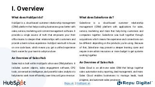 Comparison HubSpot & Salesforce-So sánh 2022 | PDF