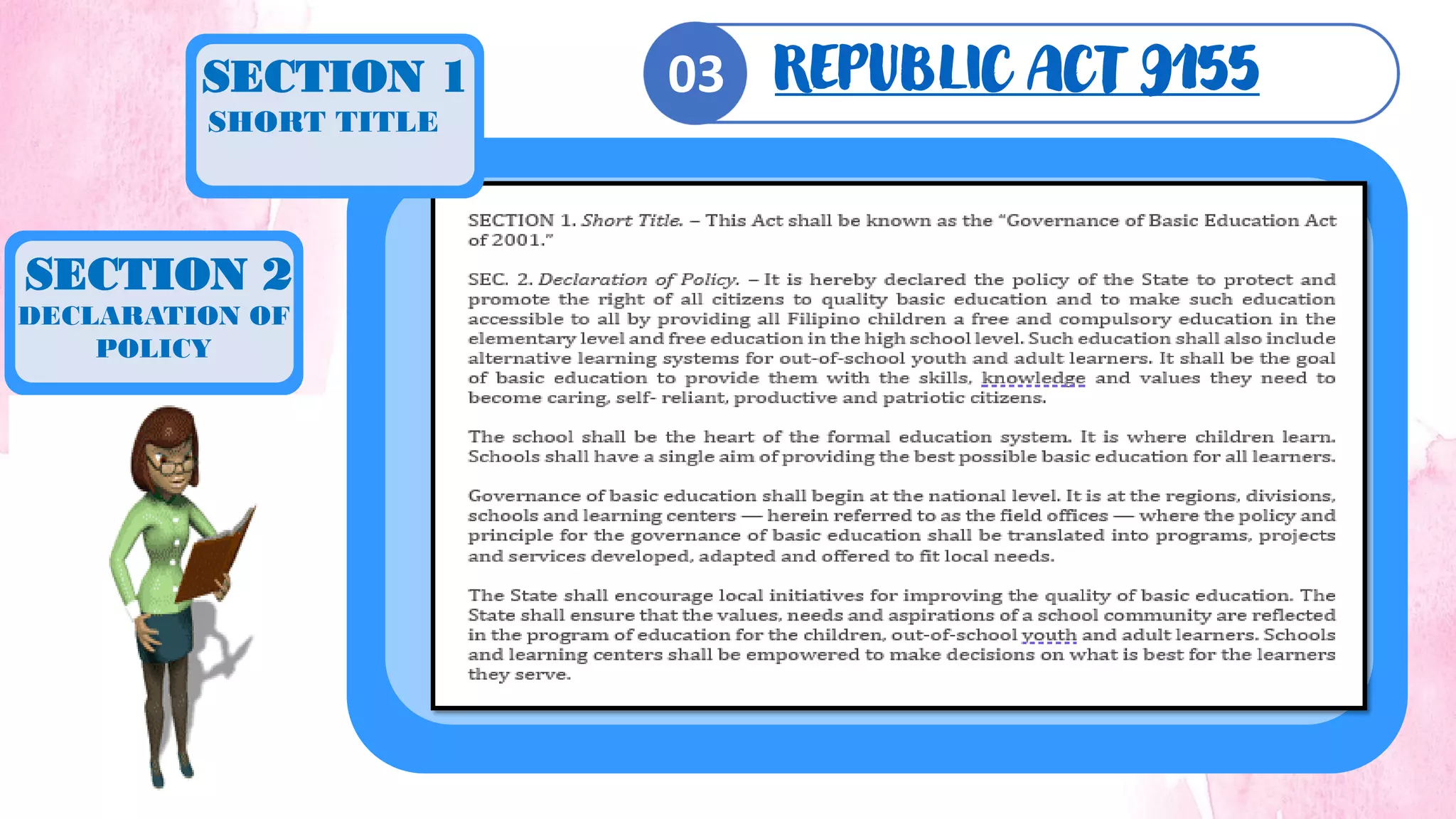 Republic Act 9155 | PDF | Education
