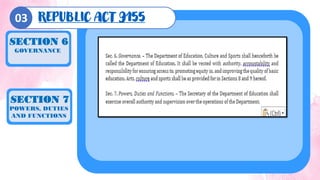 Republic Act 9155 | PDF | Education