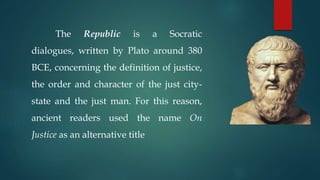 Plato Republic 1& 2 | PPTX
