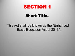 Republic act 10533 presentation | PPTX