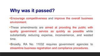 Republic Act 11032 (Ease of Doing Business and Efficient Government ...