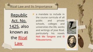 Republic Act 1425 life and works of rizal.pptx