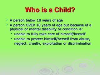 RA 7610 also known as “Special Protection of Children Against Abuse ...