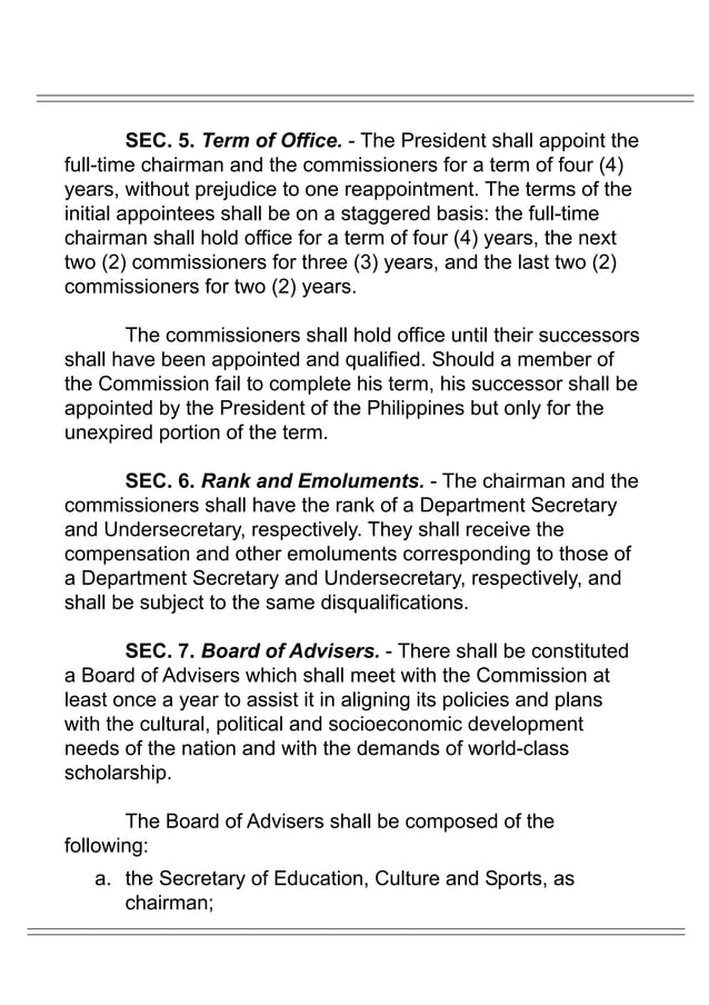 Republic act 7722 | PDF