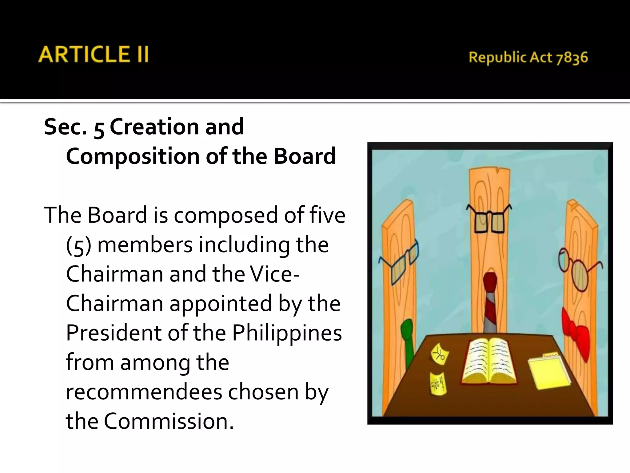 Republic act 7836 | PPTX