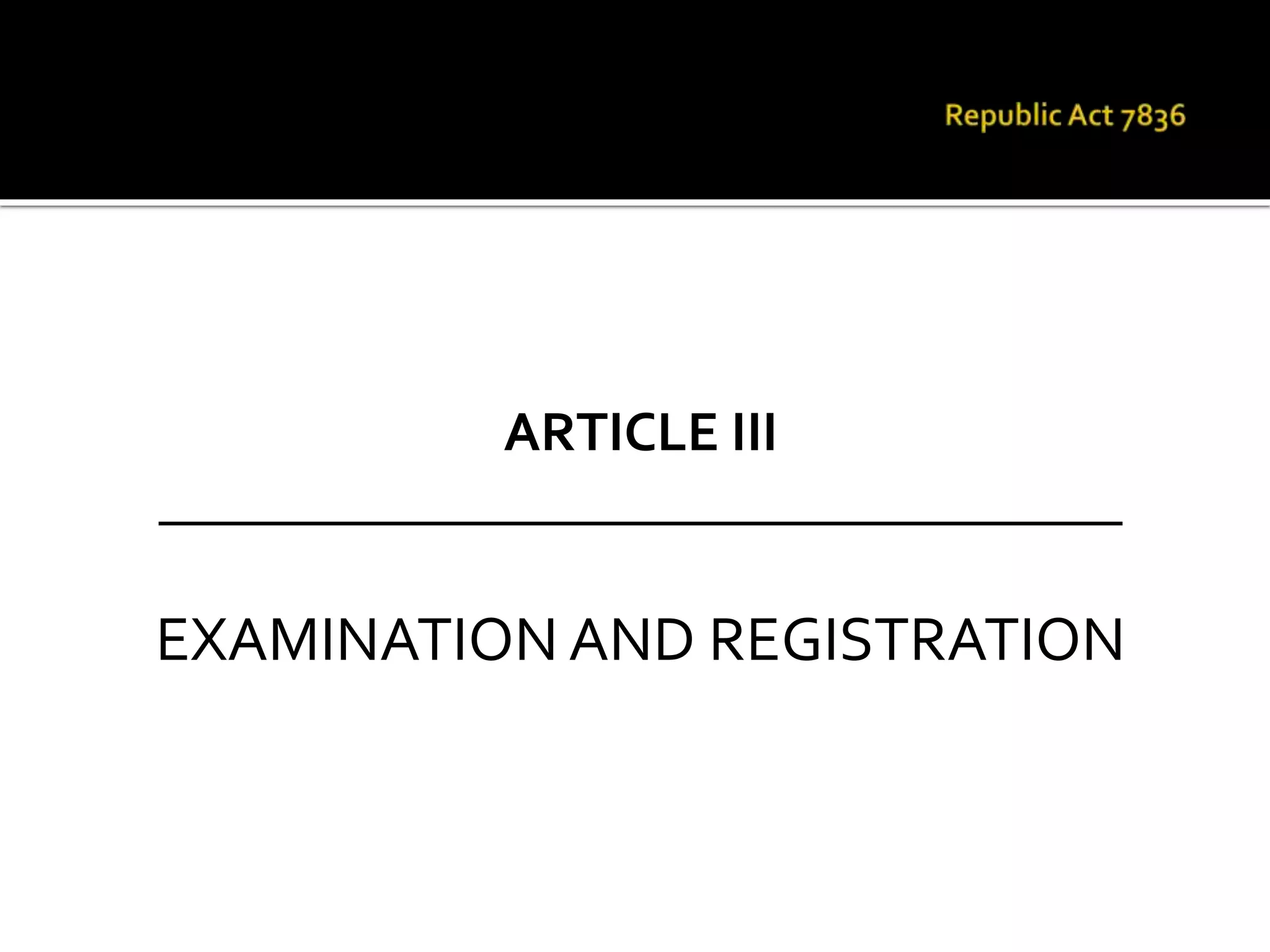 Republic act 7836 | PPTX