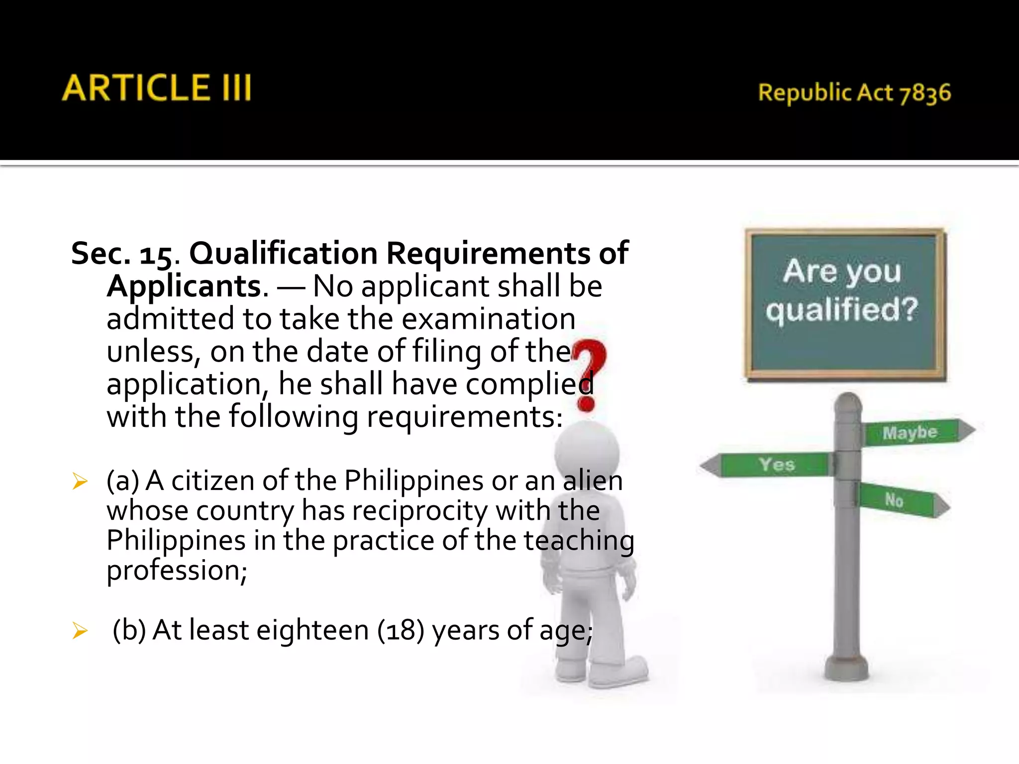 Republic act 7836 | PPTX