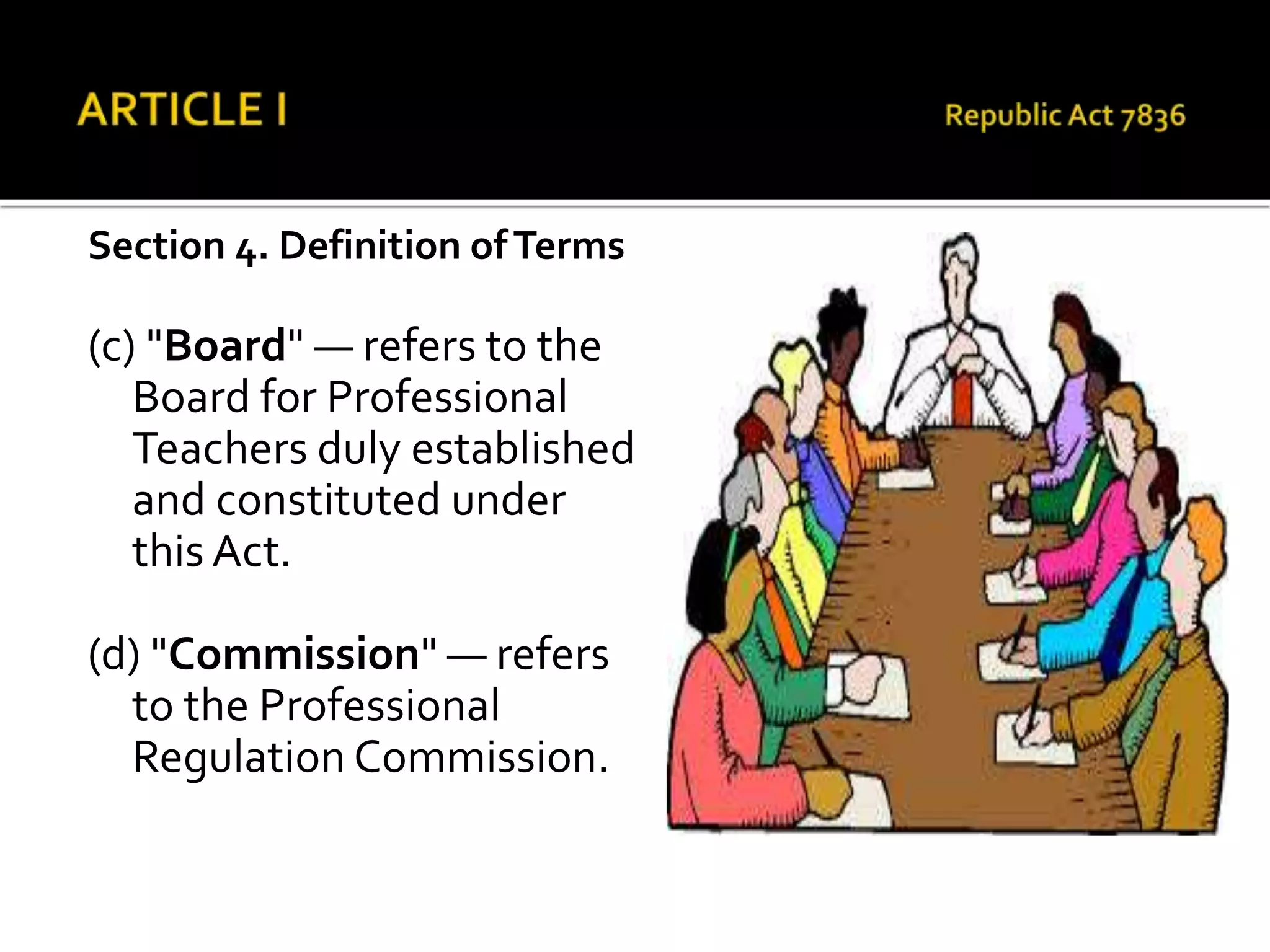 Republic act 7836 | PPTX