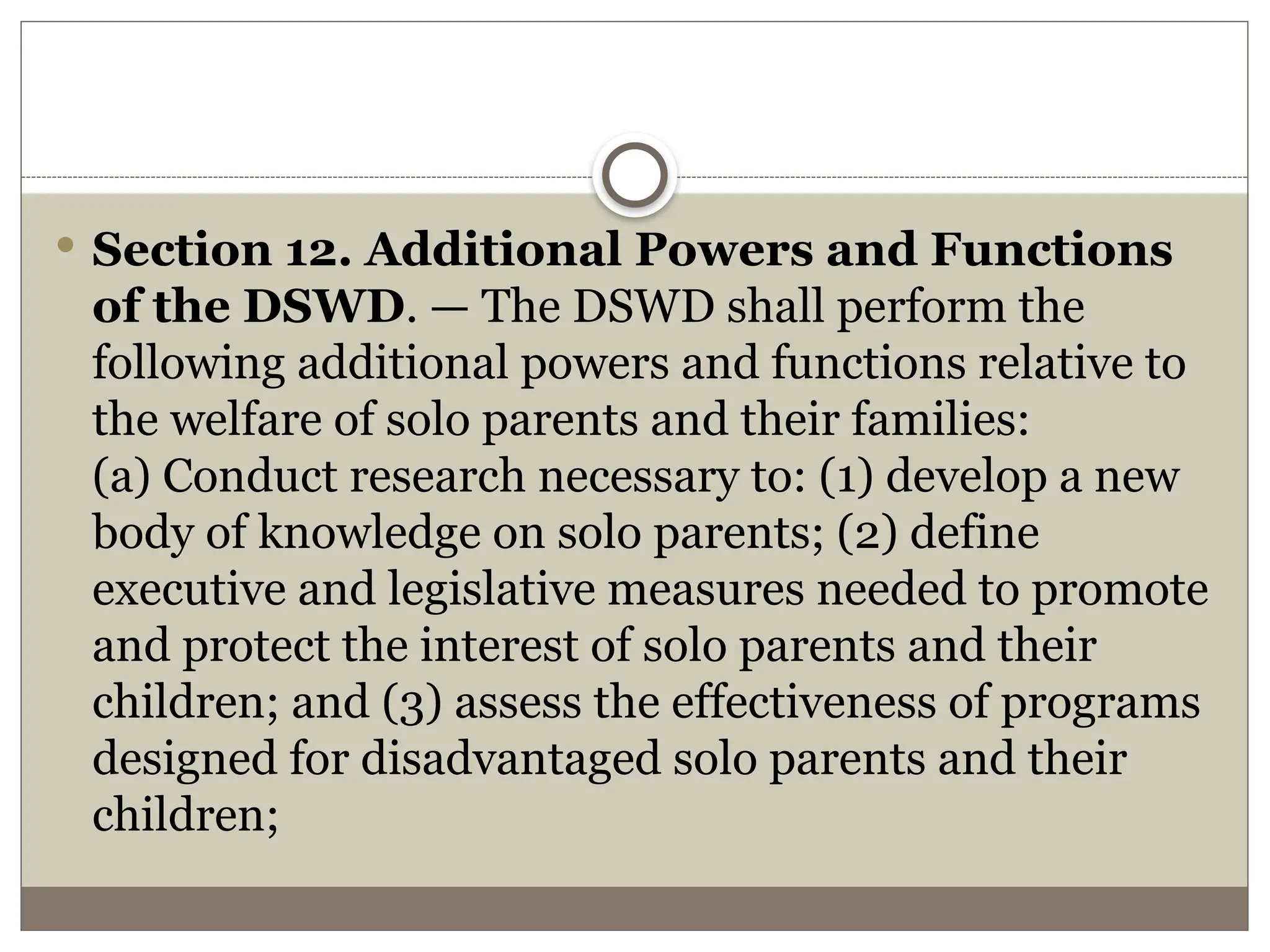 Republic Act 8972- SOLO PARENT WELFARE ACT OF 2000.pptx | Government ...