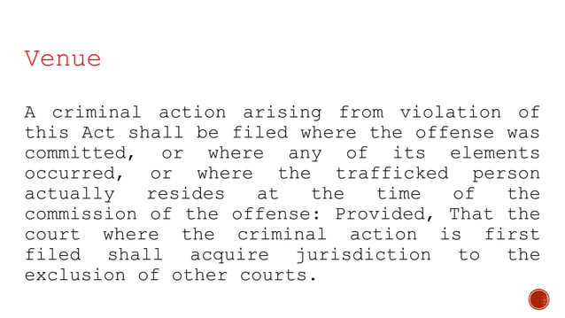 Republic Act 9208 or the Anti-Trafficking in Persons.pptx | Crime ...