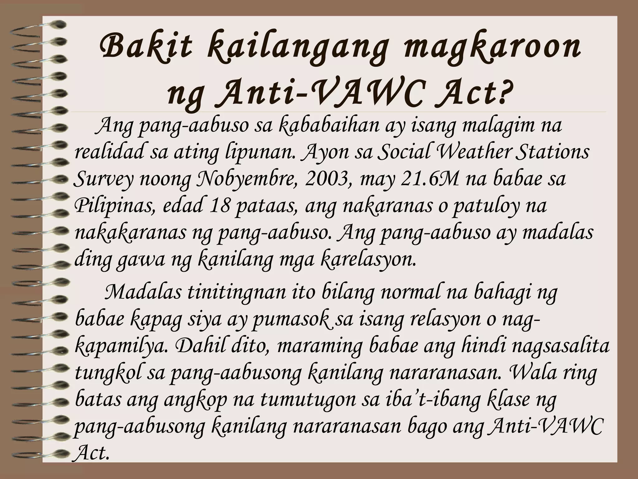 Republic act 9262 anti vawc act | PPT | Debated Sensitive Social Issues ...