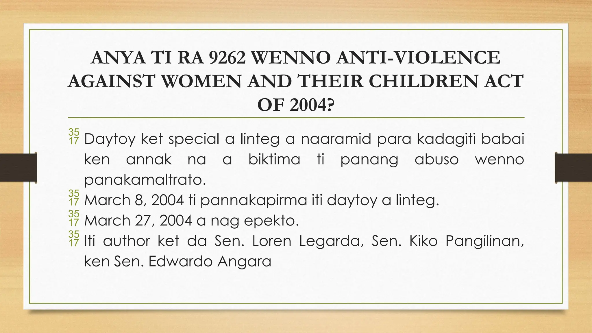 REPUBLIC ACT 9262 (VIOLENCE AGAINST WOMEN AND THEIR CHILDREN).pptx