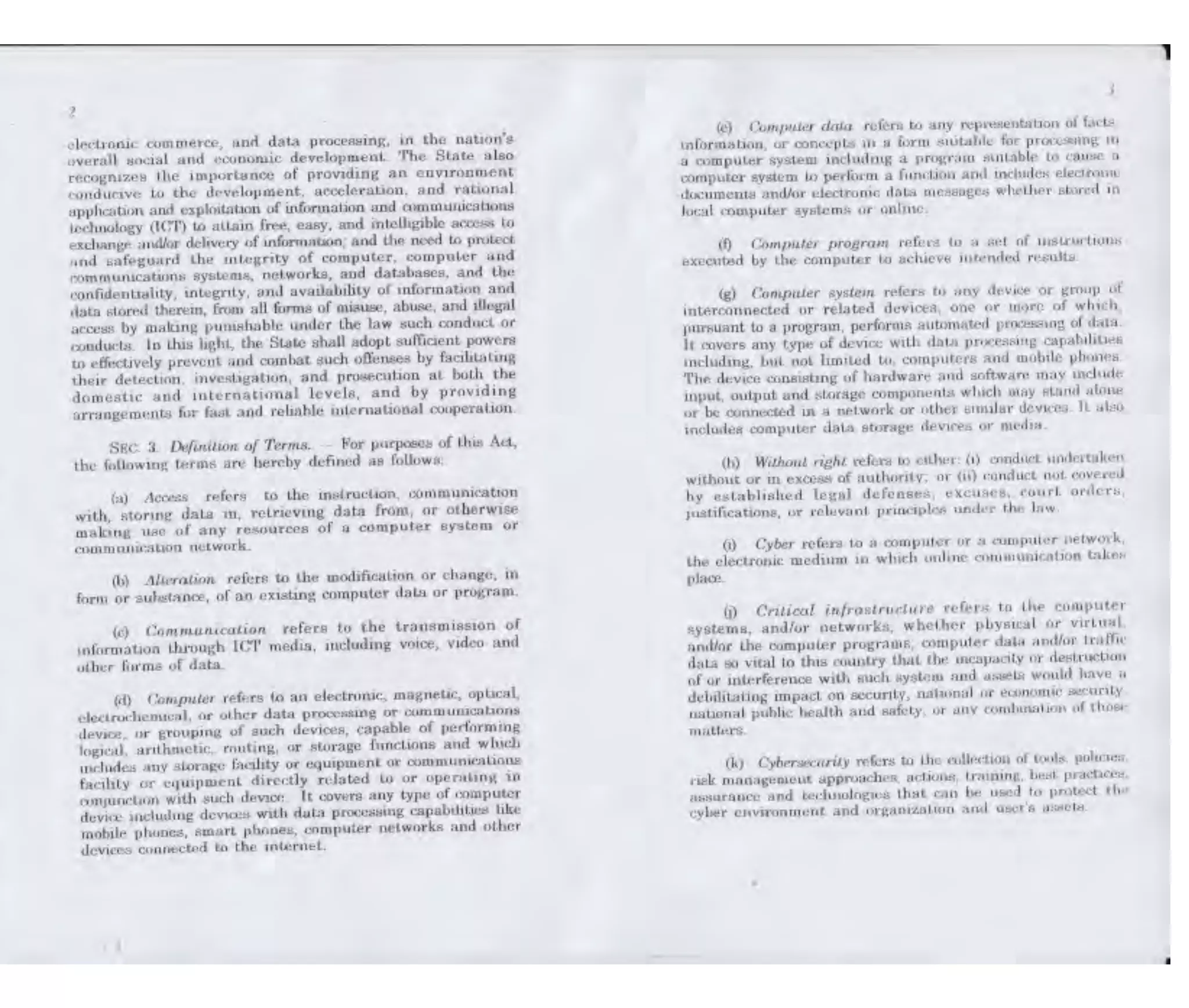 Philippines Republic act no. 10175 | PDF