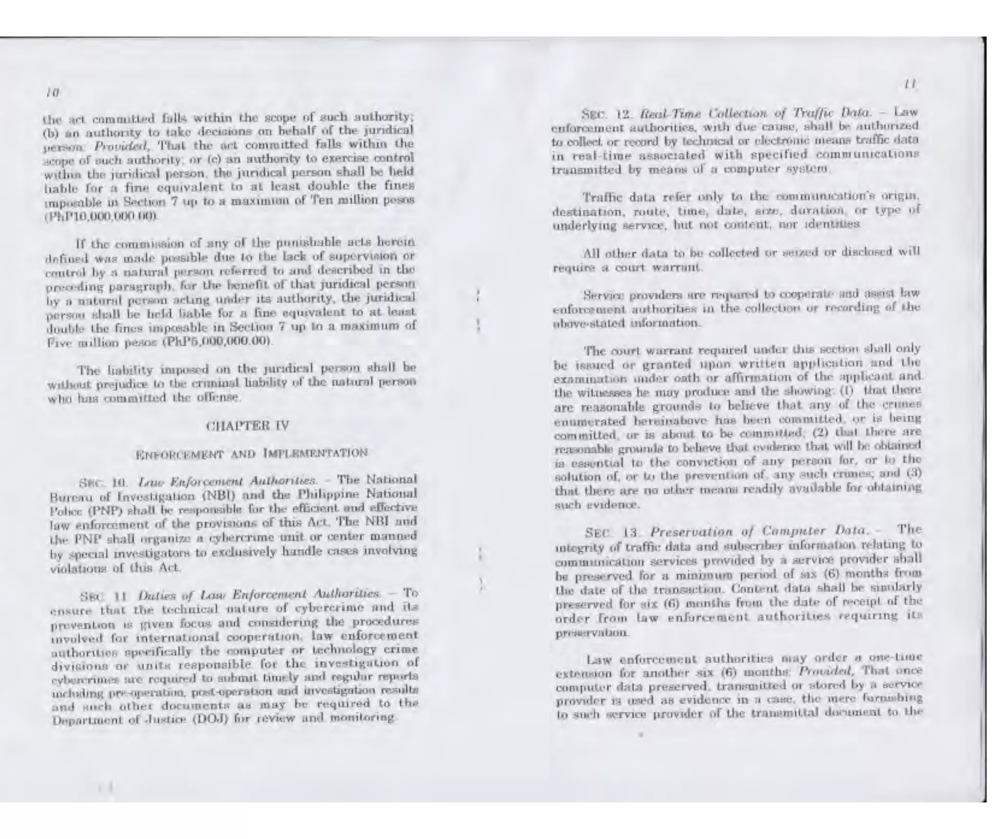 Philippines Republic act no. 10175 | PDF