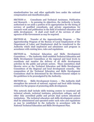 Republic act no. 7796 | PDF