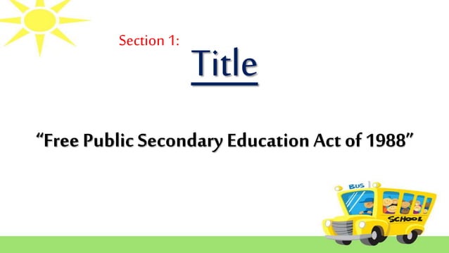 Republic act no. 6655 | PPTX | Student Financial Aid | Financial Assistance