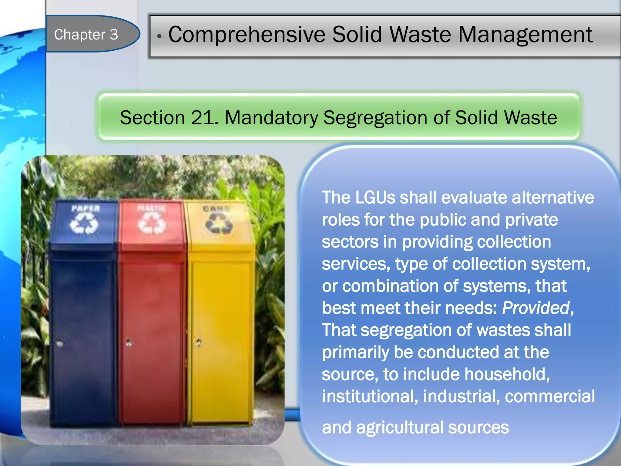 Republic act no. 9003(Ecological Solid Waste Management act of 2000) | PPTX