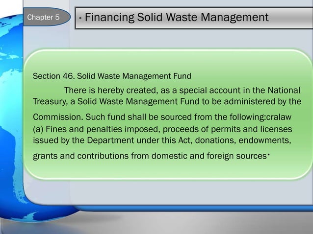 Republic act no. 9003(Ecological Solid Waste Management act of 2000 ...