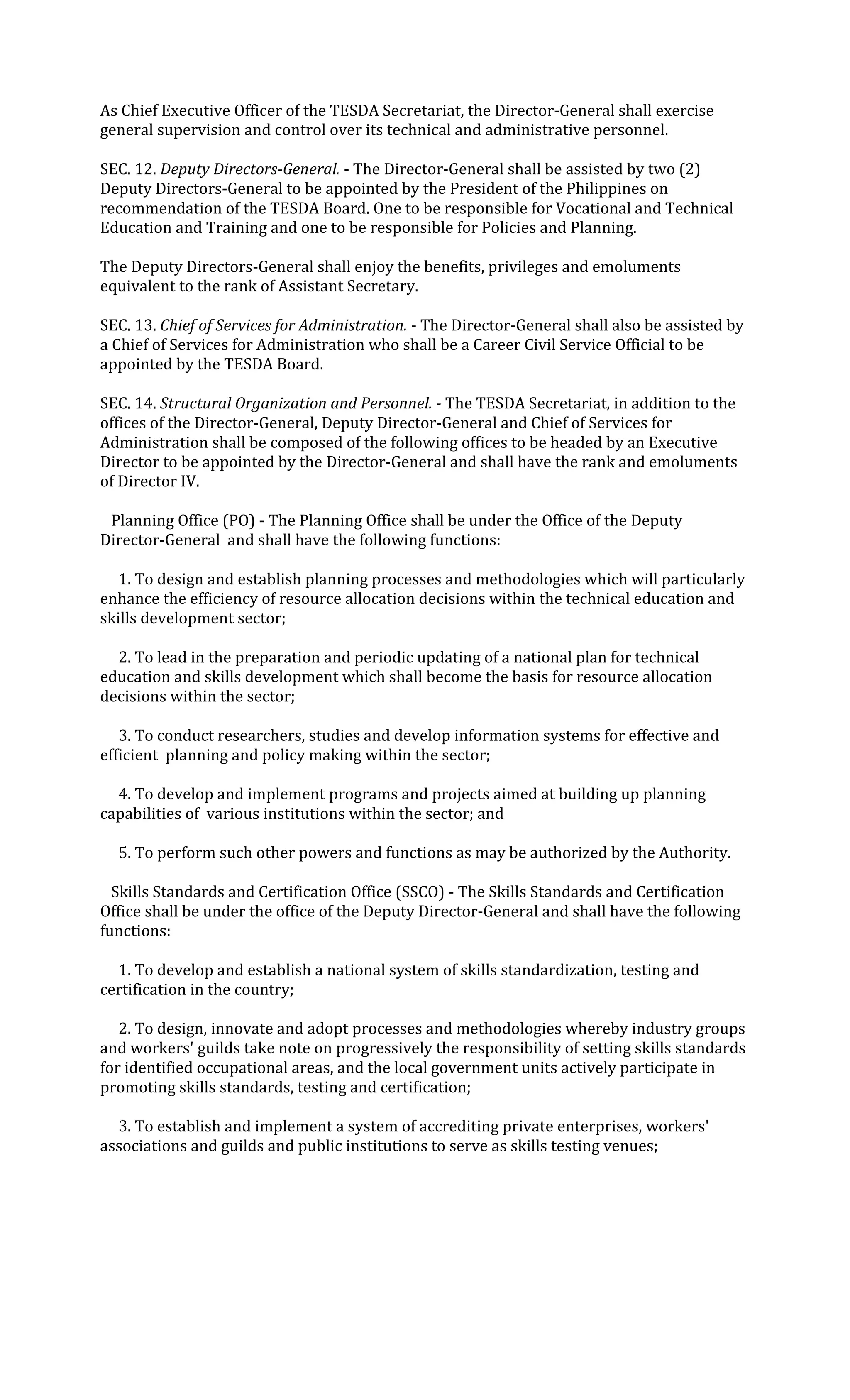 Republic act no.7796 tesda law | DOCX
