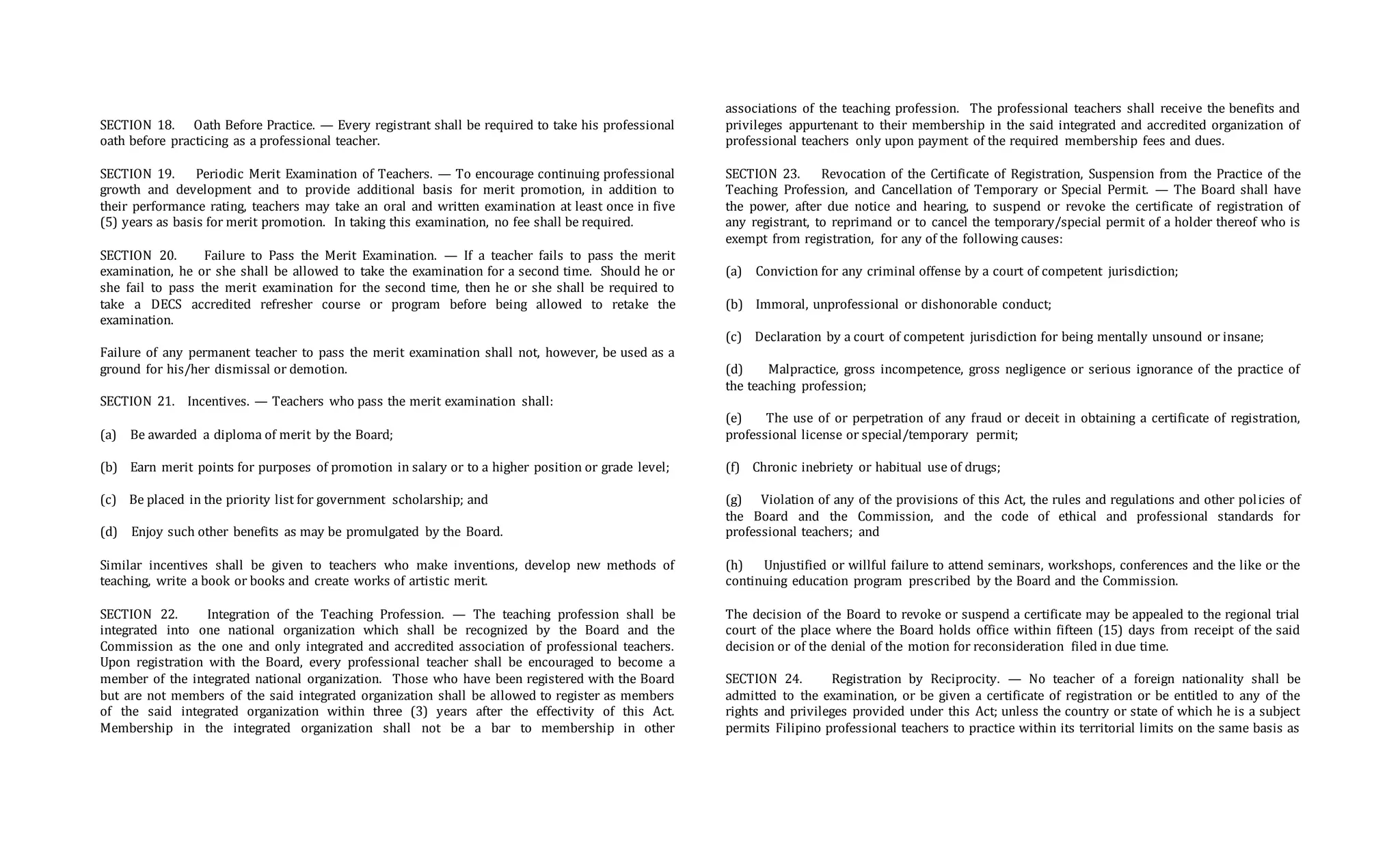 Republic Act no. 7836 | DOCX