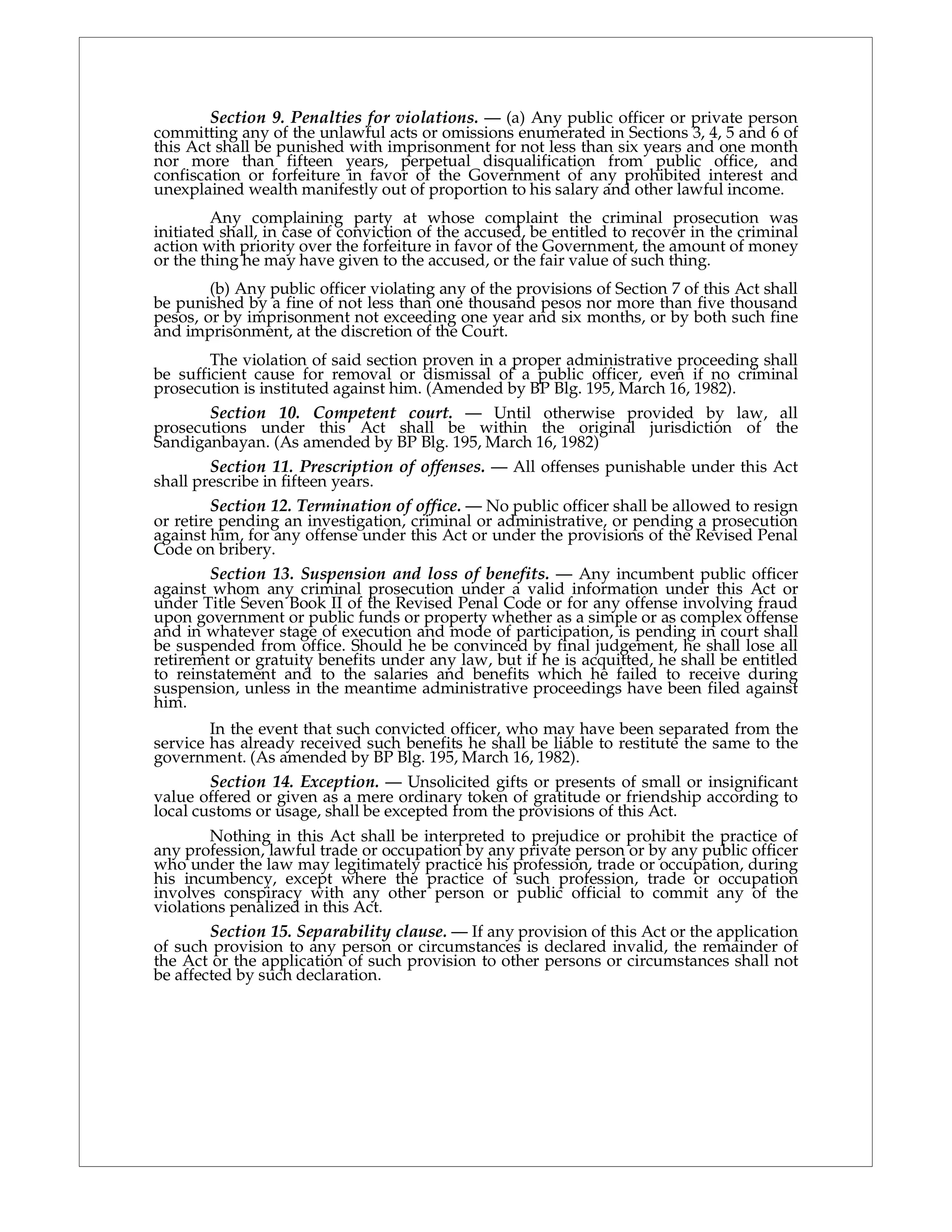 Republic act no_3019 | PDF