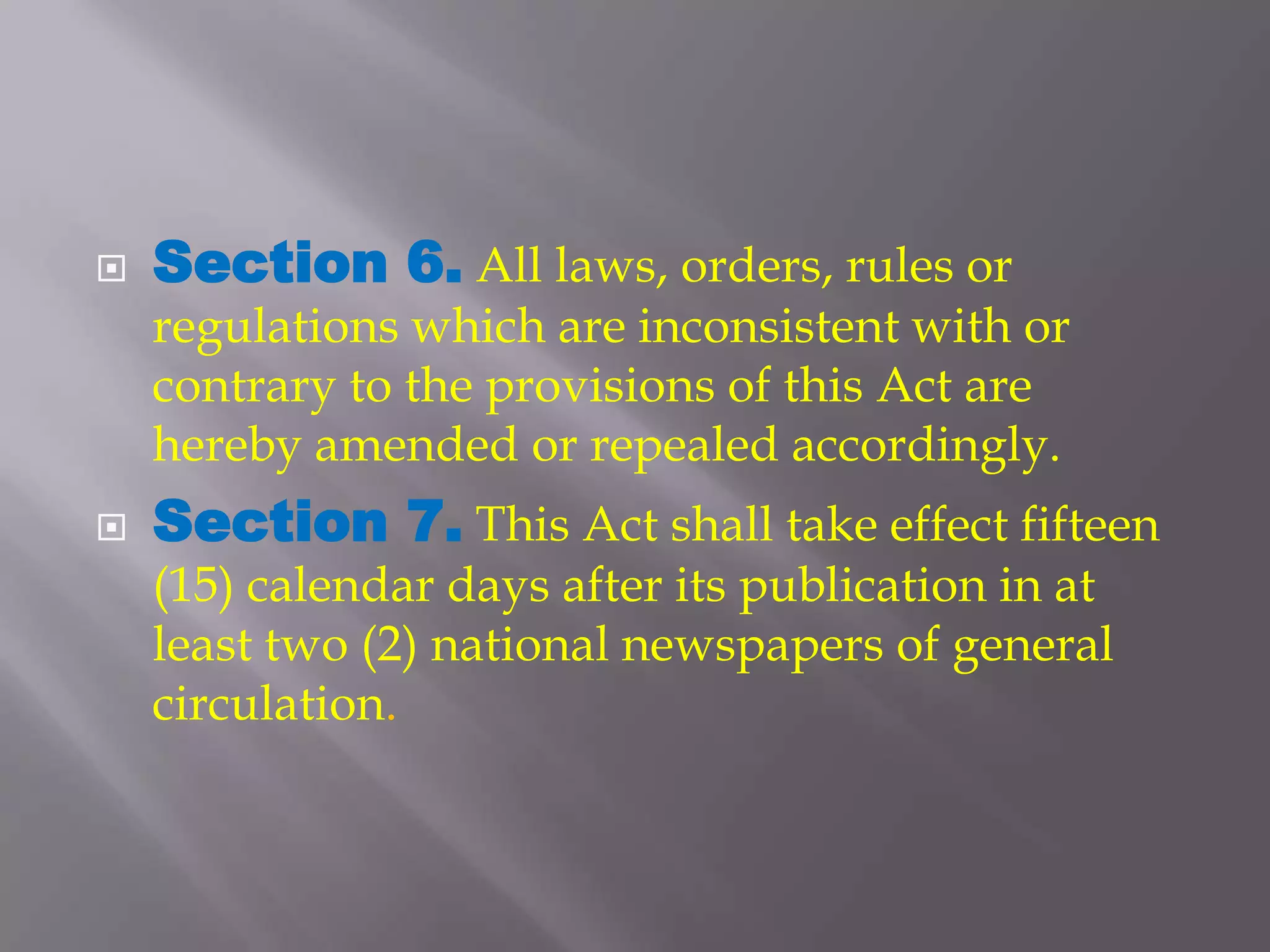 Republic act no 8049 final report | PPTX