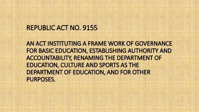 Republic Act No. 9155